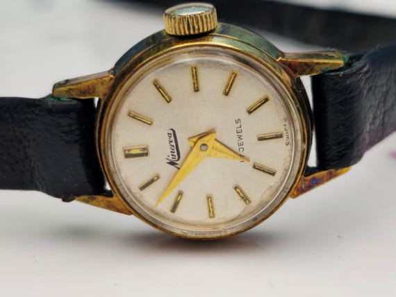 Vintage Minerva ladys Swiss watch 1950s - Gem