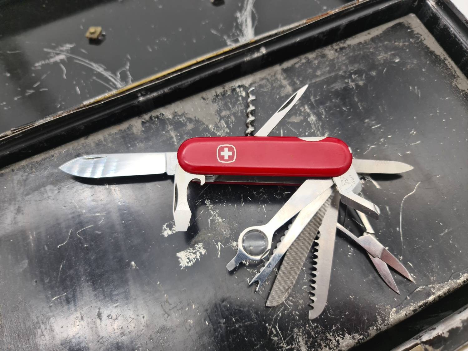 Vintage Wenger Colonel With Dog Leg Can Opener Discontinued 85mm Swiss ...
