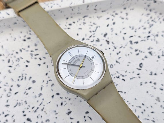 1984, SECOND YEAR Swatch Swiss Watch 'Grey Markers', … - Gem