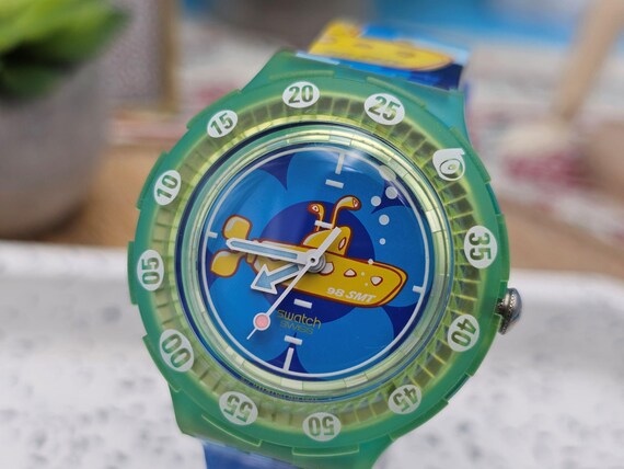 1991 Swatch Scuba Early The BEATLES Swatch Scuba SDL1… - Gem