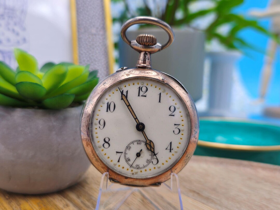 Antique Silver Galonne De Rose Cased Swiss Made Circa 1910s WW1 Era ...