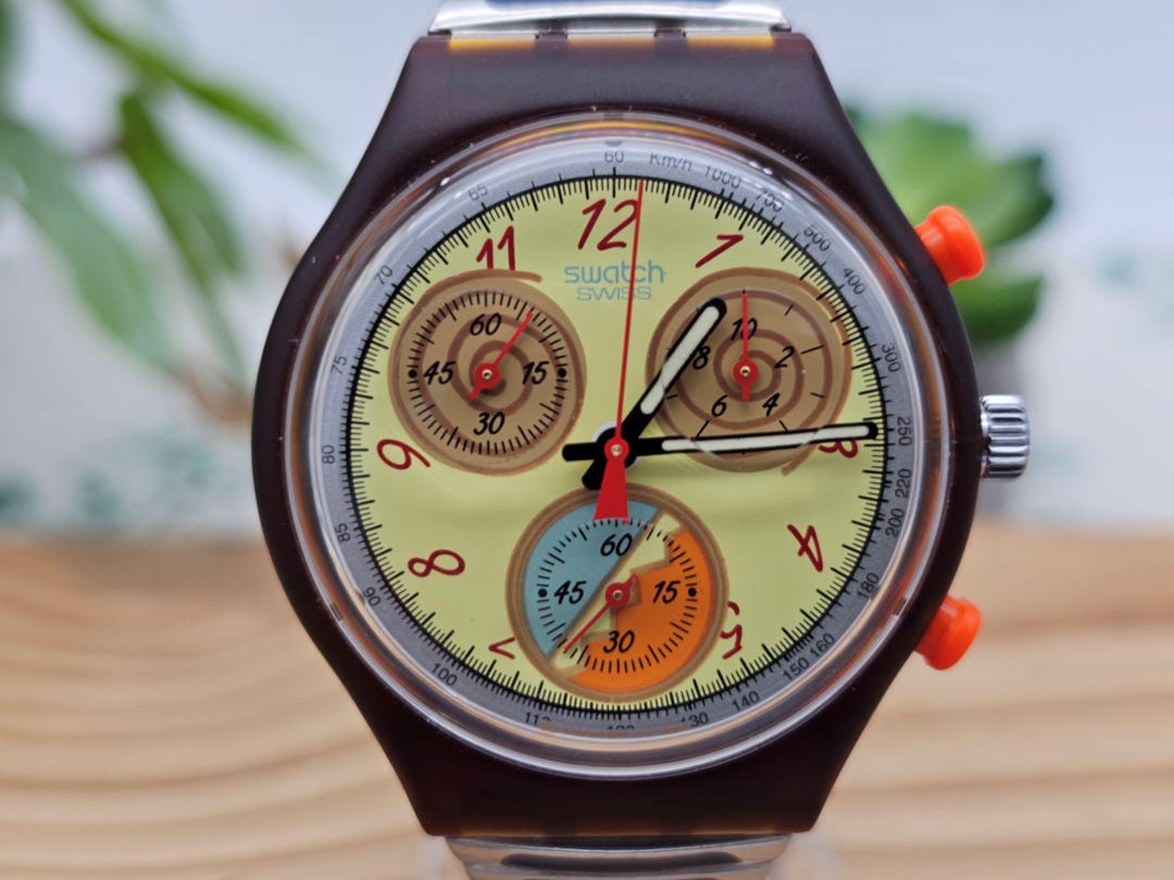1993 Swatch Chrono , Vintage Swiss Watch Rare - Etsy