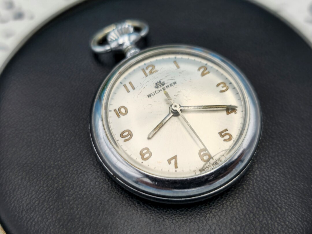 Vintage Bucherer Mechanical Swiss Pocket Watch - Etsy