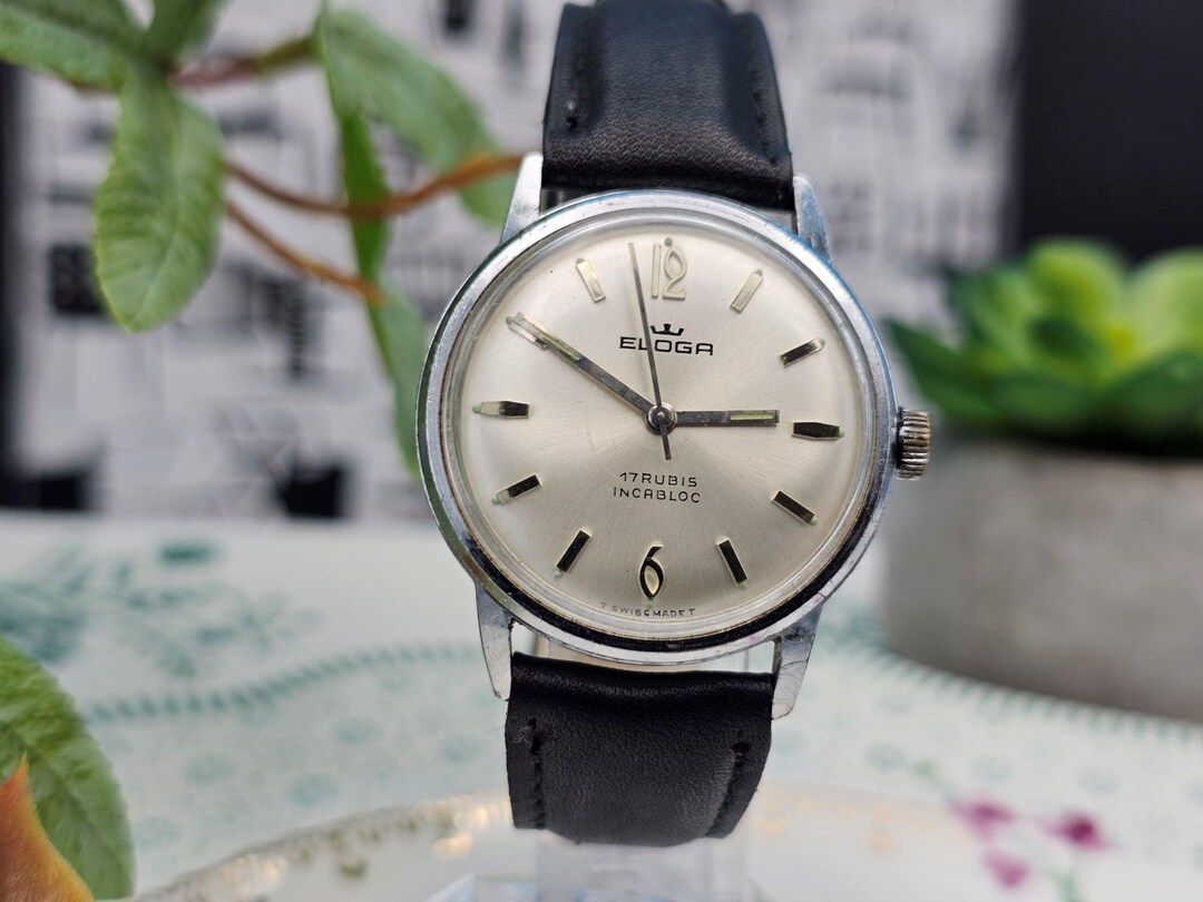 Vintage Swiss Eloga Watch 17 Rubis Mechanical 1960s - Etsy Canada