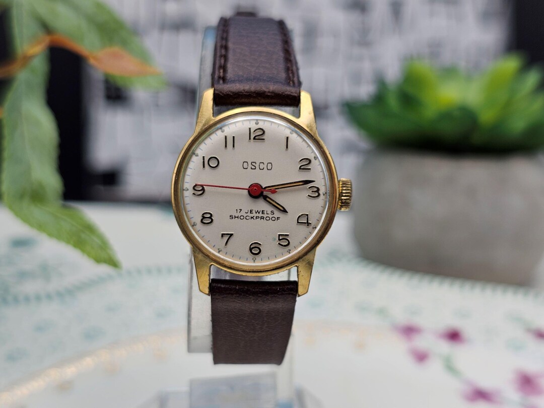 OSCO 17 Jewels Gold Plated– Ladys Wristwatch From the 1950s - Etsy