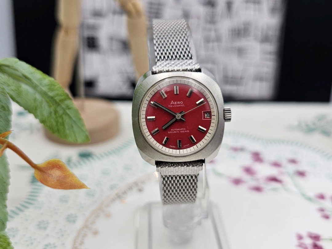 Vintage Aero Neuchatel Automatic Seven Seas Swiss Watch - Etsy