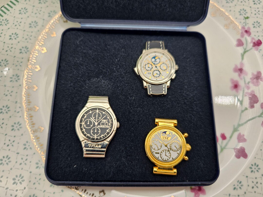 Vintage 3 IWC Watch Pins in Gift Box - Etsy