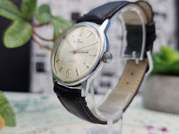 Vintage Swiss Eloga Watch 17 Rubis Mechanical 1960s - Gem