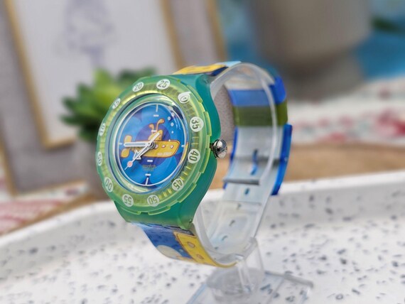 1991 Swatch Scuba Early The BEATLES Swatch Scuba SDL1… - Gem