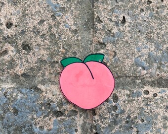 Peach Pin - Etsy