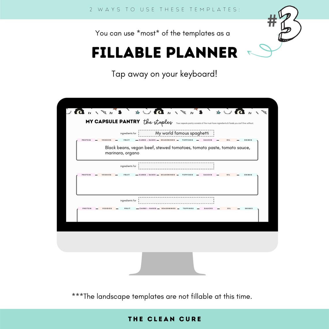 Meal Planner Printable Digital Meal Planning Weekly Meal - Etsy