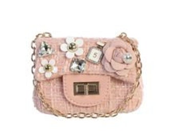 Pink Tweed Purse - Etsy