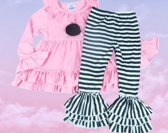 Pink Ruffle Pants | Etsy