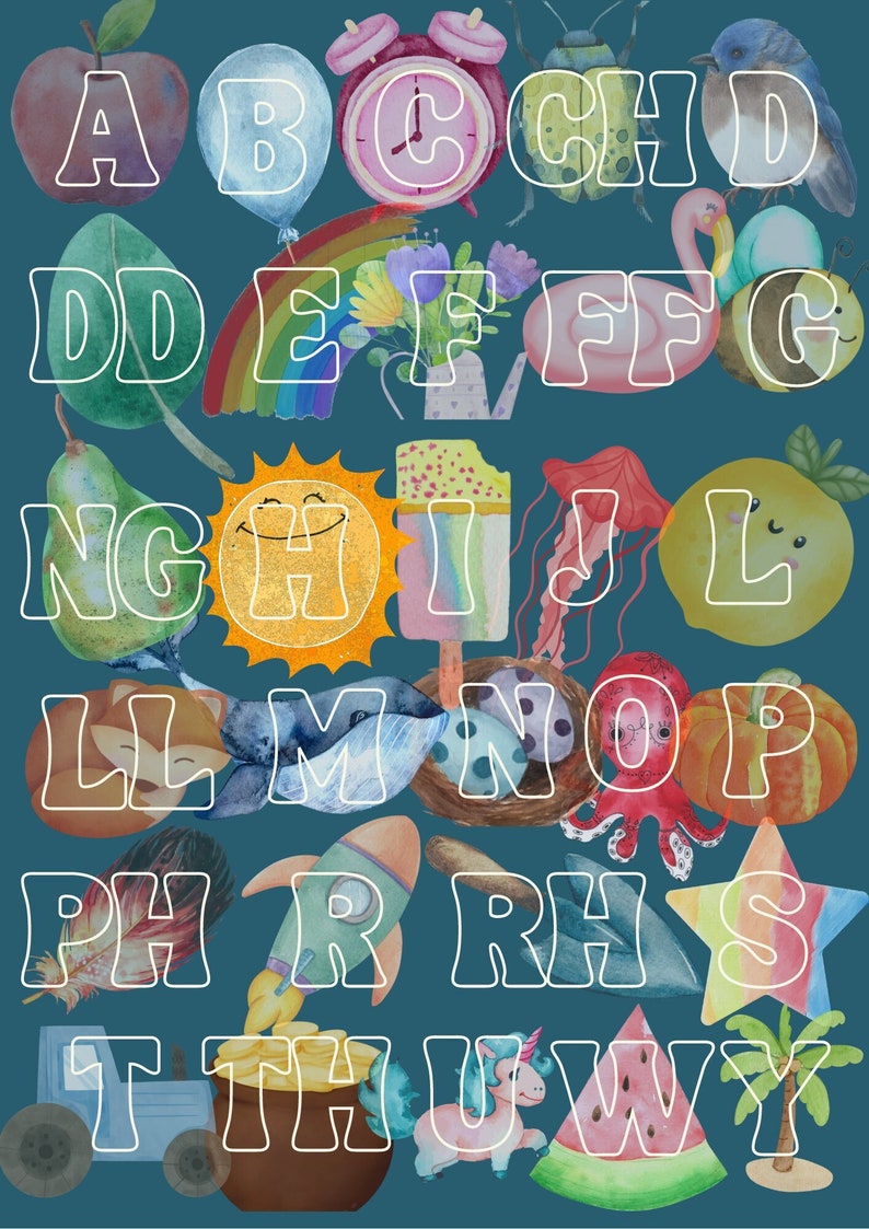 Welsh Alphabet Poster A3 *digital Download Only (PDF Standard)* - Etsy