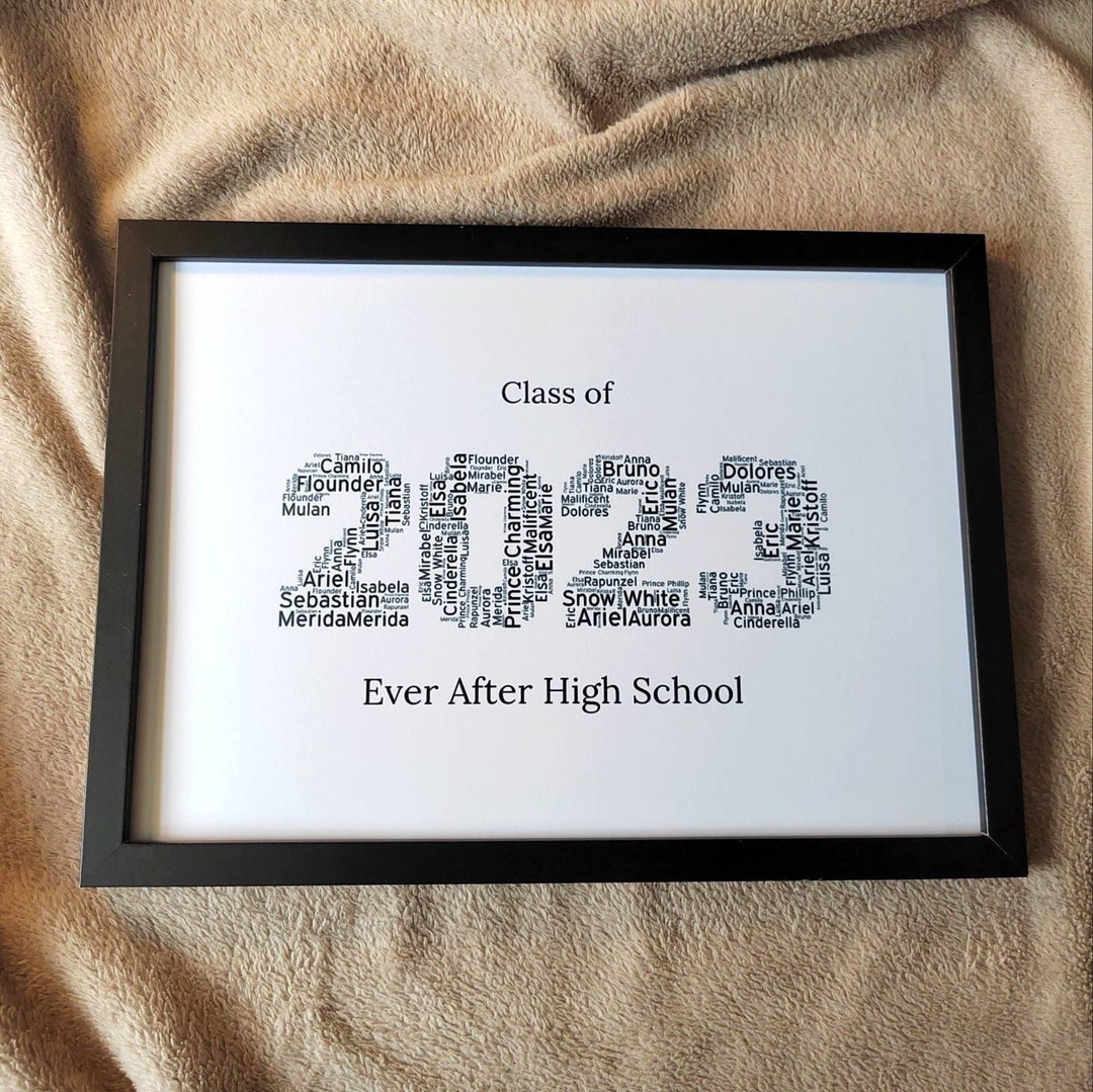 School Leavers Gift, Class of 2023, Personalised Print, Leavers Gift ...