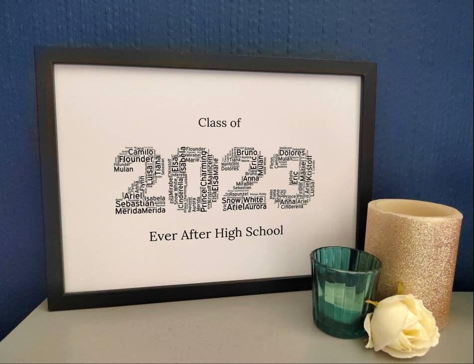 School Leavers Gift, Class of 2023, Personalised Print, Leavers Gift ...