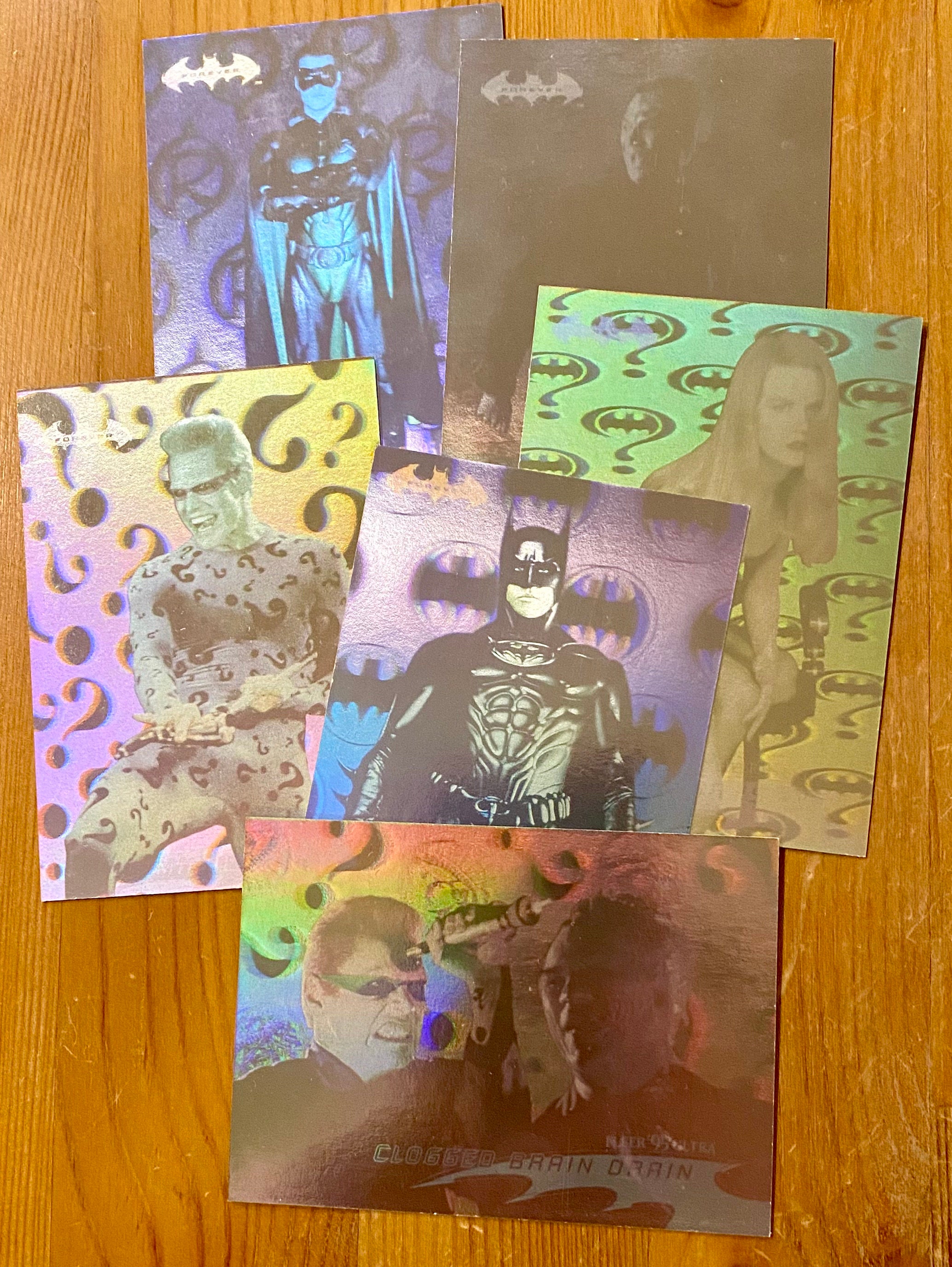 Batman Forever 1995 Fleer Holograms COMPLETE SUBSET of 36 Vintage Movie ...