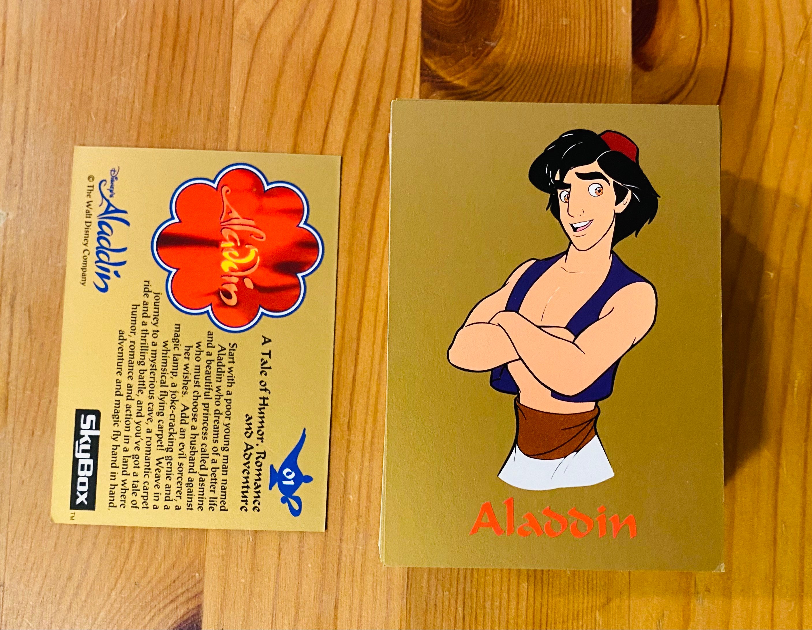 Vintage 1993 Disney Aladdin Movie Trading Cards: Complete Skybox Set 1 ...