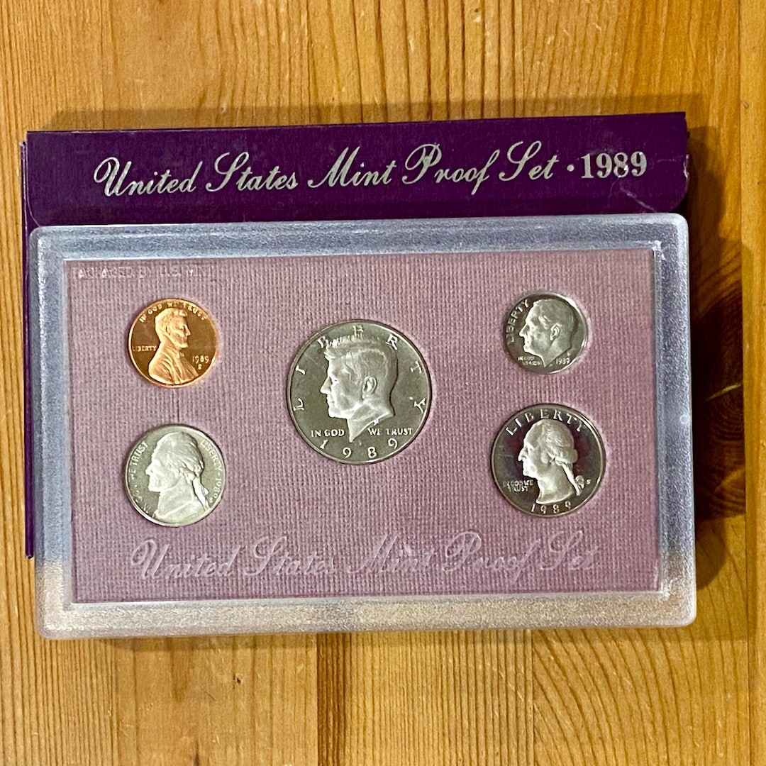 1989 US Mint Proof Coin Set: San Francisco Mint, Collectible - Etsy