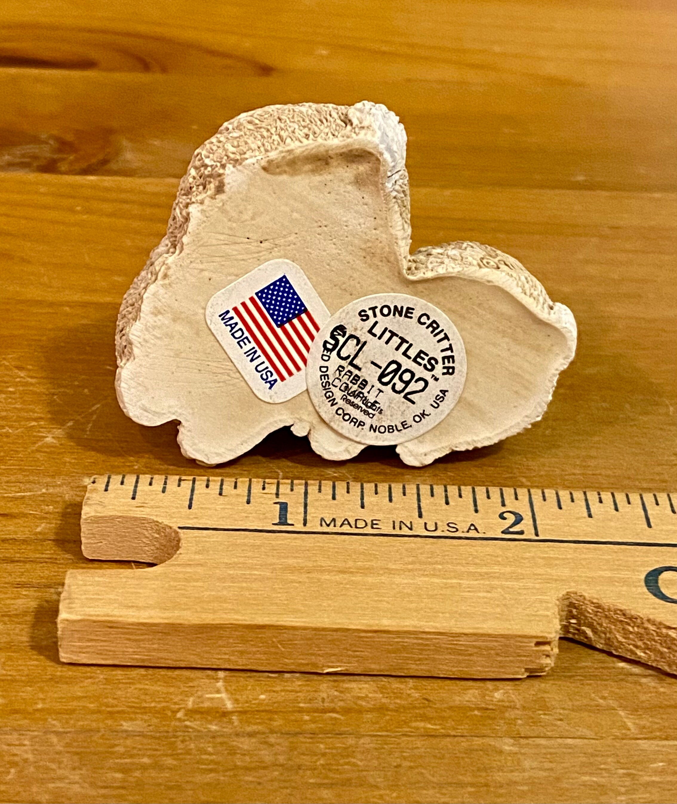 Stone Critter Littles 1991 Vintage Rabbit Couple United Design Corp SCL ...