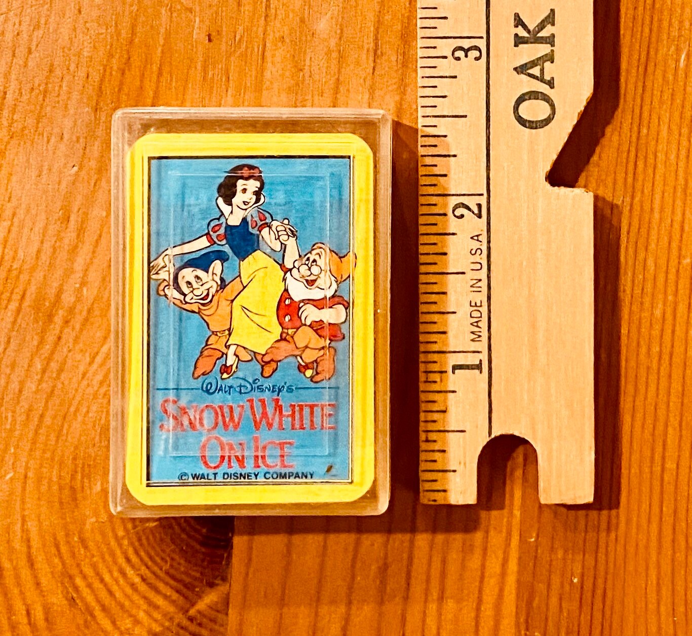 RARE Vintage 1986 Disney's Snow White on Ice Miniature Souvenir Playing ...