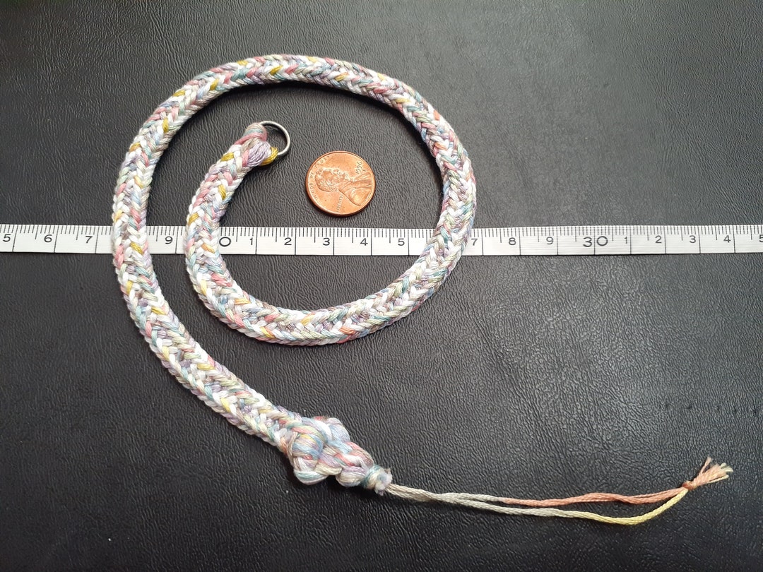 Pastel Rainbow Snake Ayida Damballa Wedo Handmade Kumihimo Cord - Etsy