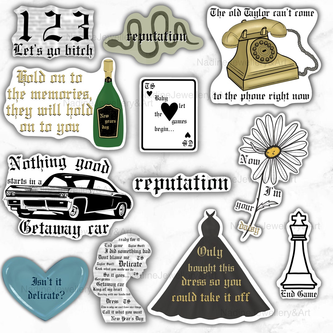 Reputation Sticker, Taylor Swiftie Sticker, Eras Tour Sticker, Rep ...