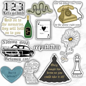 Reputation Stickers, Rep TV Stickers - Etsy
