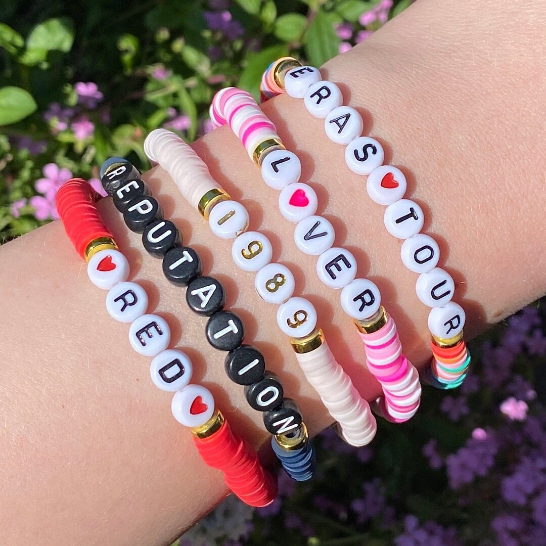 Taylor Swift Bracelet Eras Tour Friendship Bracelet Swiftie - Etsy Norway