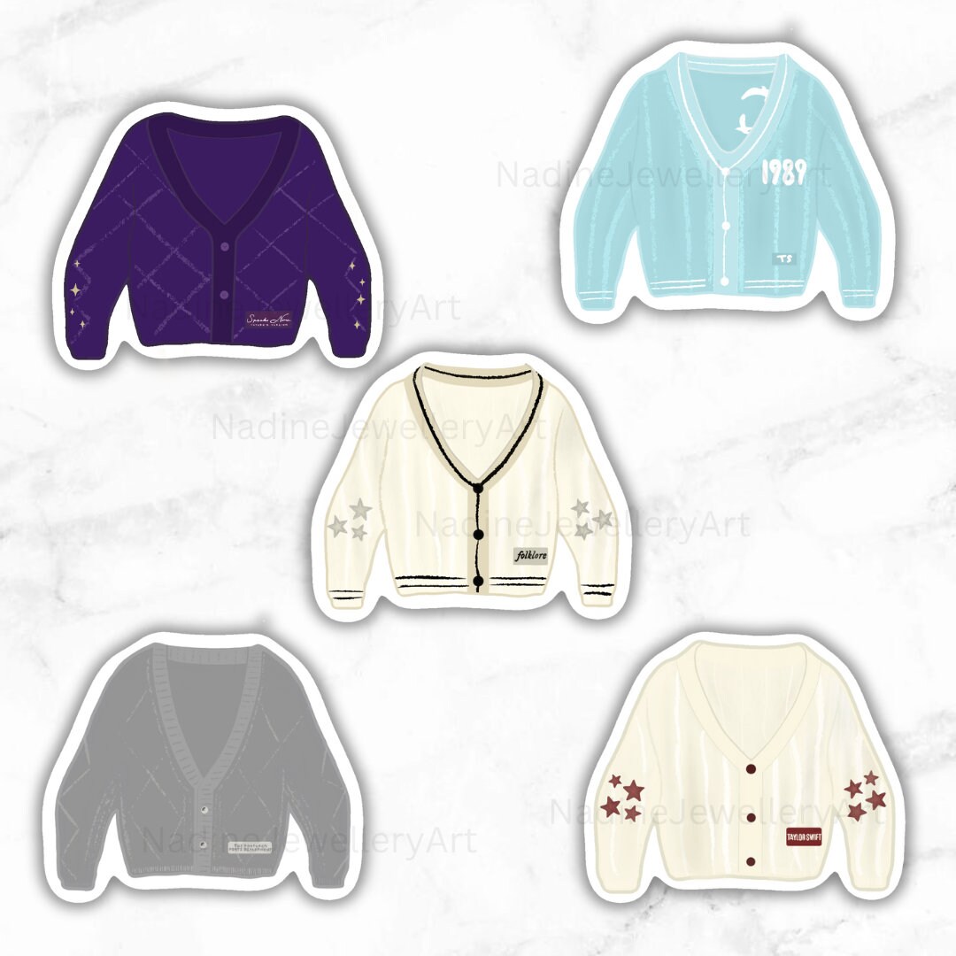 Cardigan Sticker, Folklore Sticker - Etsy