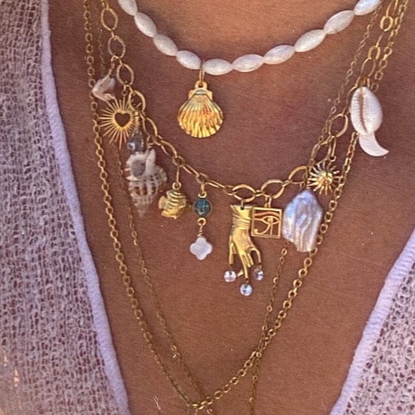 Charm Necklace - Etsy