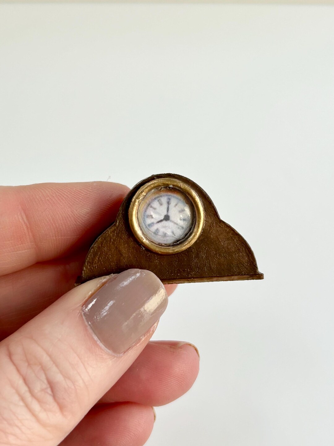 Miniature Mantle Clock (wood) - Etsy