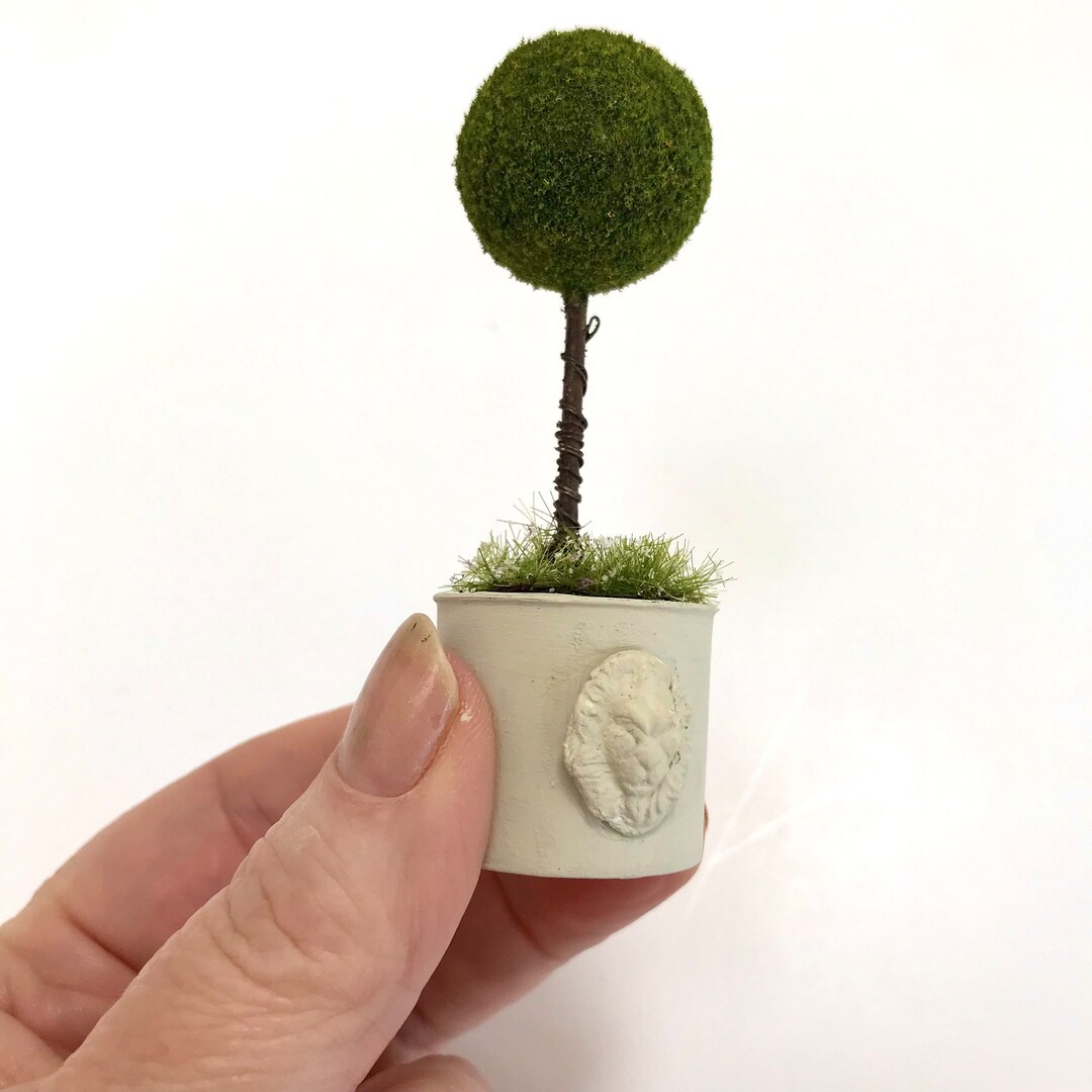 Miniature Dollhouse Topiary Tree - Etsy