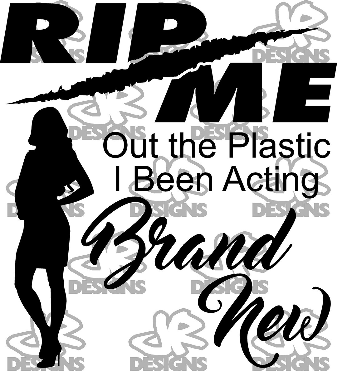 RIP Me Out the Plastic Svg Digital File - Etsy