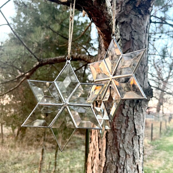 Stained Glass Bevel Star - Etsy
