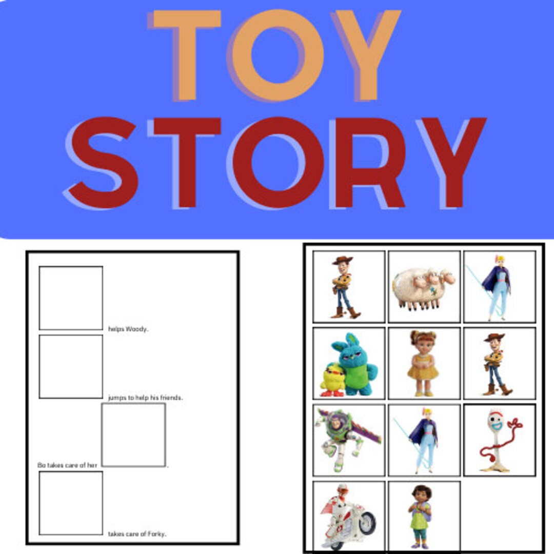 Toy Story Adaptive Book, PECS, Picture Supports, Learning, Speech ...