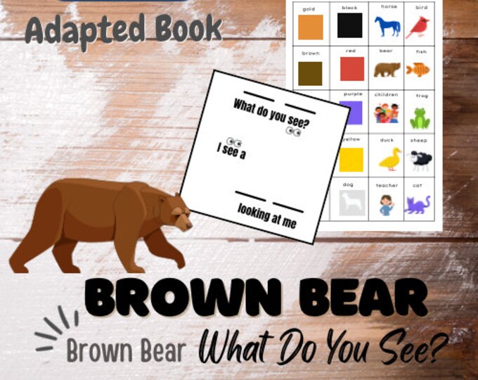 Adapted Book, Brown Bear, Brown Bear What Do You See, Picture, Speech ...