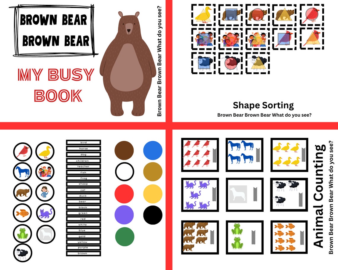 Brown Bear, Brown Bear, PECS, Picture Supports, Activities, DIGITAL ...