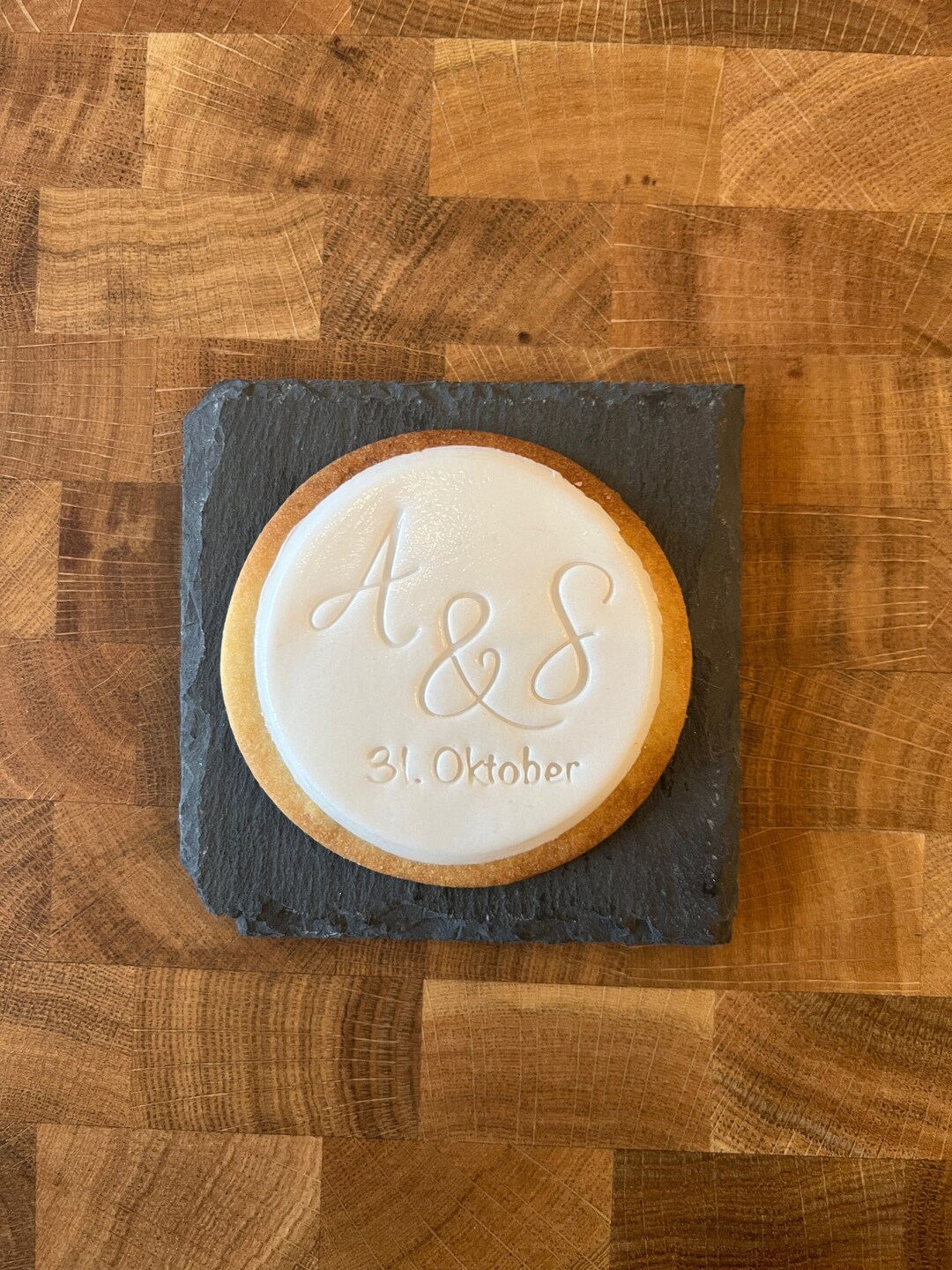 Personalized Cookie Stamp and Fondant Stamp With Initials Wedding ...