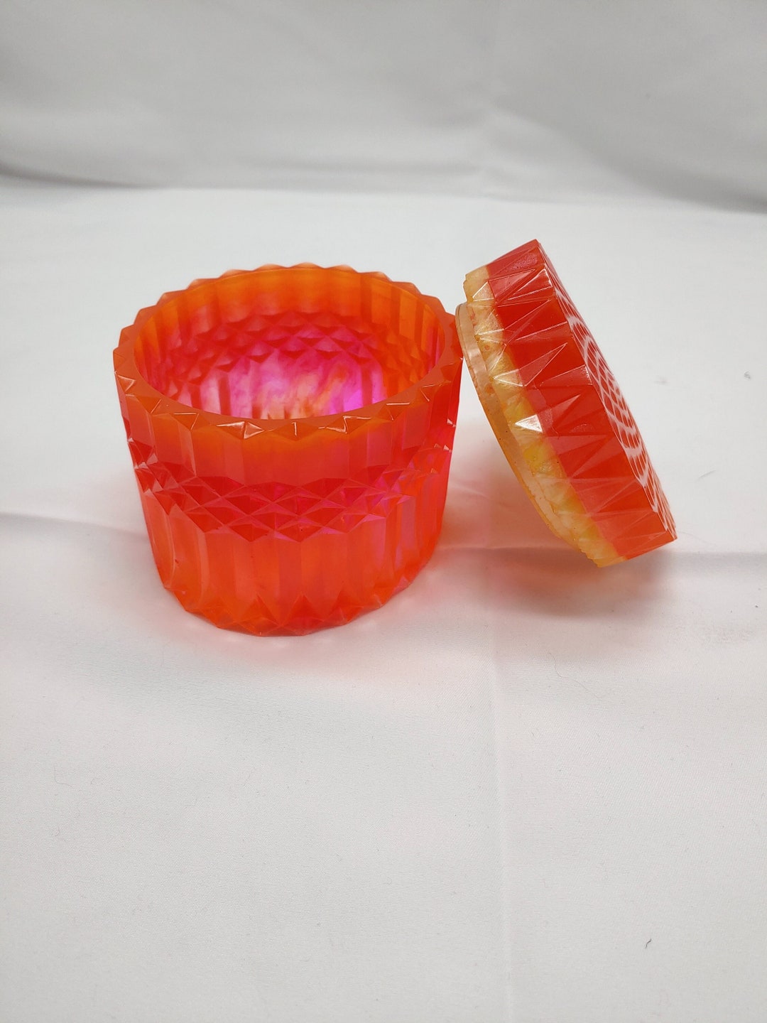 Orange and Yellow Trinket Box - Etsy Australia