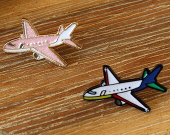 Airplane Enamel Pin | Etsy