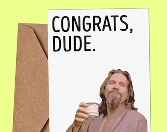 Congratulations Dude - Etsy