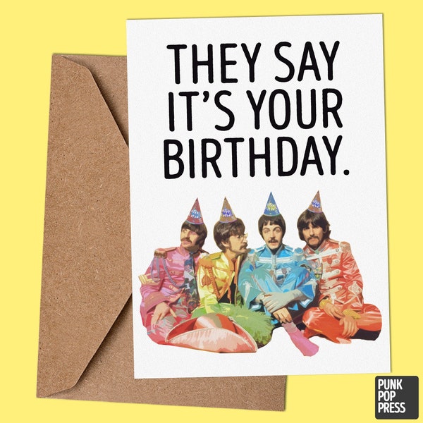 Beatles Cards - Etsy