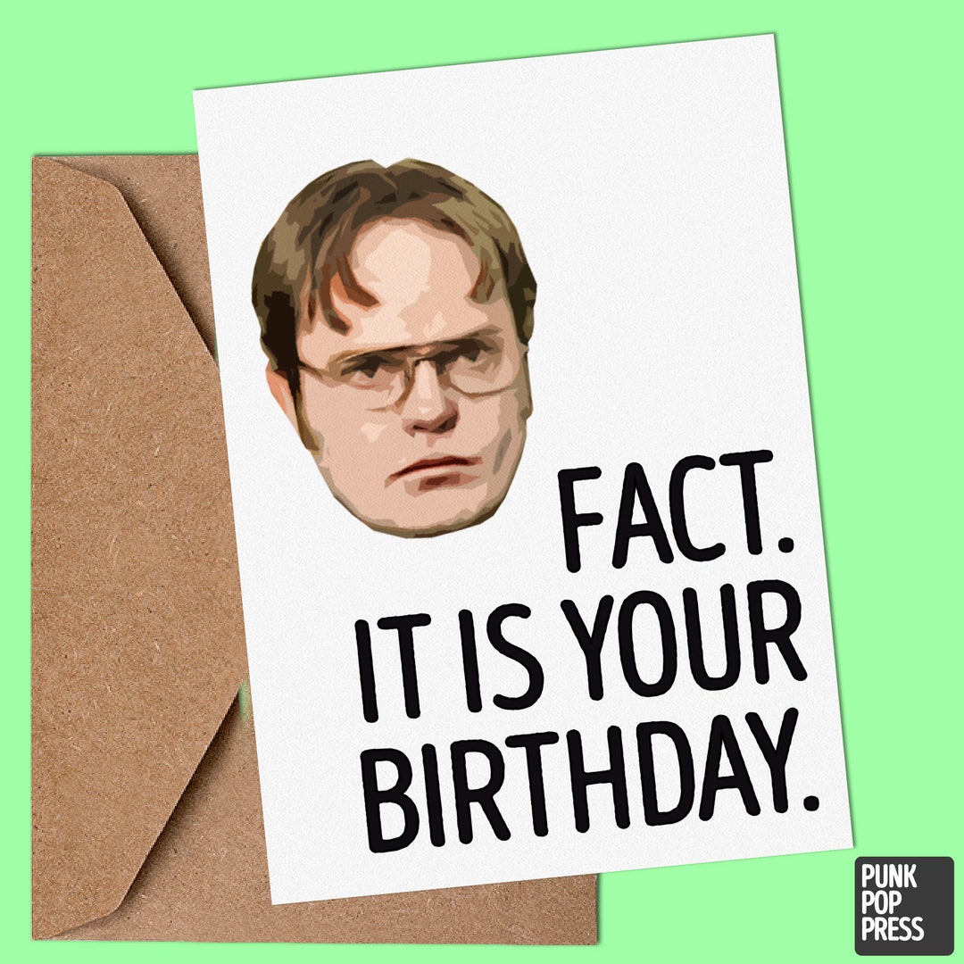 Fact It Is Your Birthday Card 4 25 X 5 5 Etsy fact-it-is-your-birthday-card-4-25-x-5-5-etsy