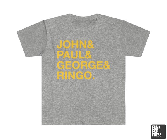 John Paul George & Ringo Unisex Soft Tee 5 Colors - Etsy