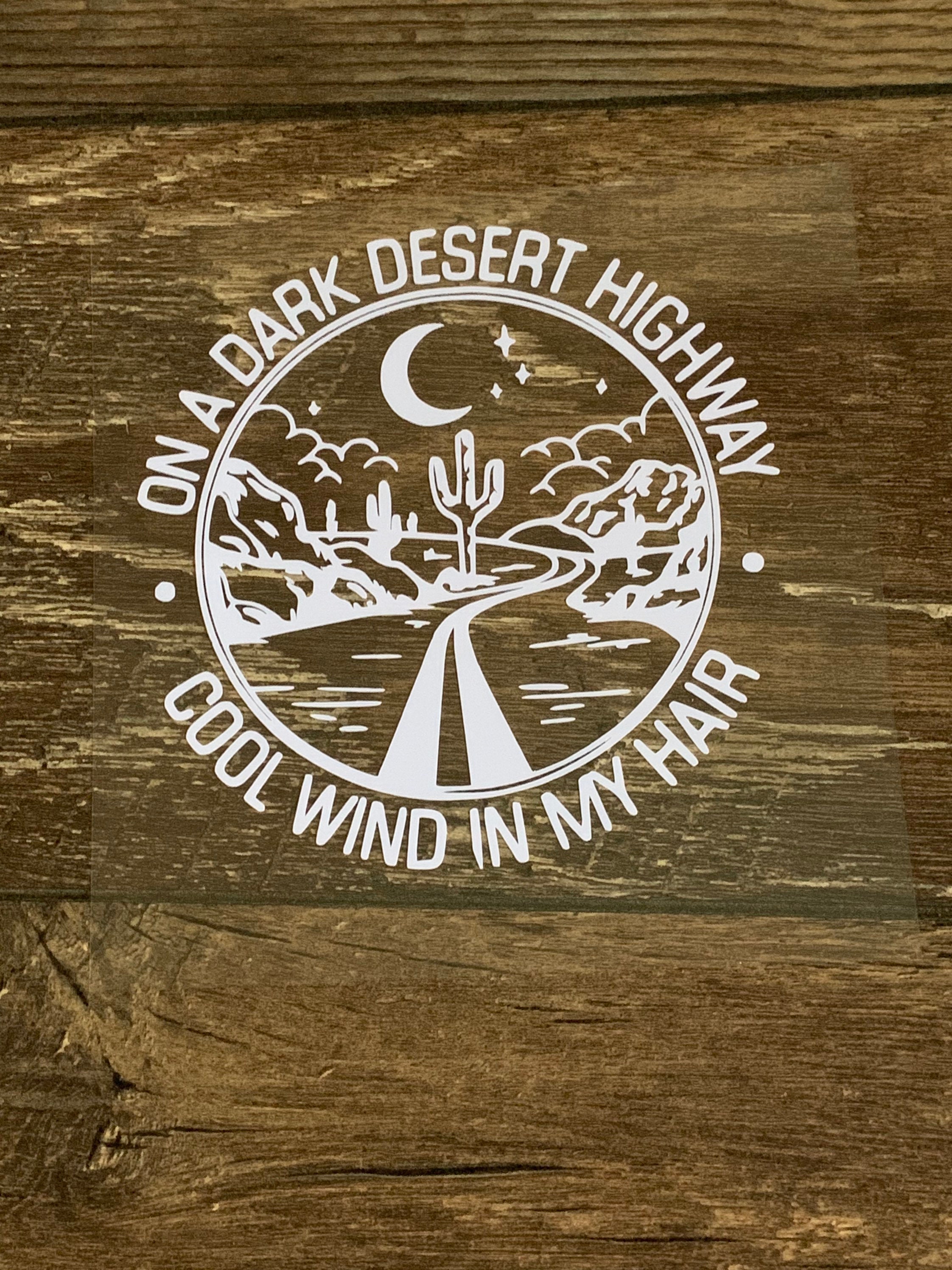 Holographic Desert Car/window Decal Boho Vinyl Decals - Etsy