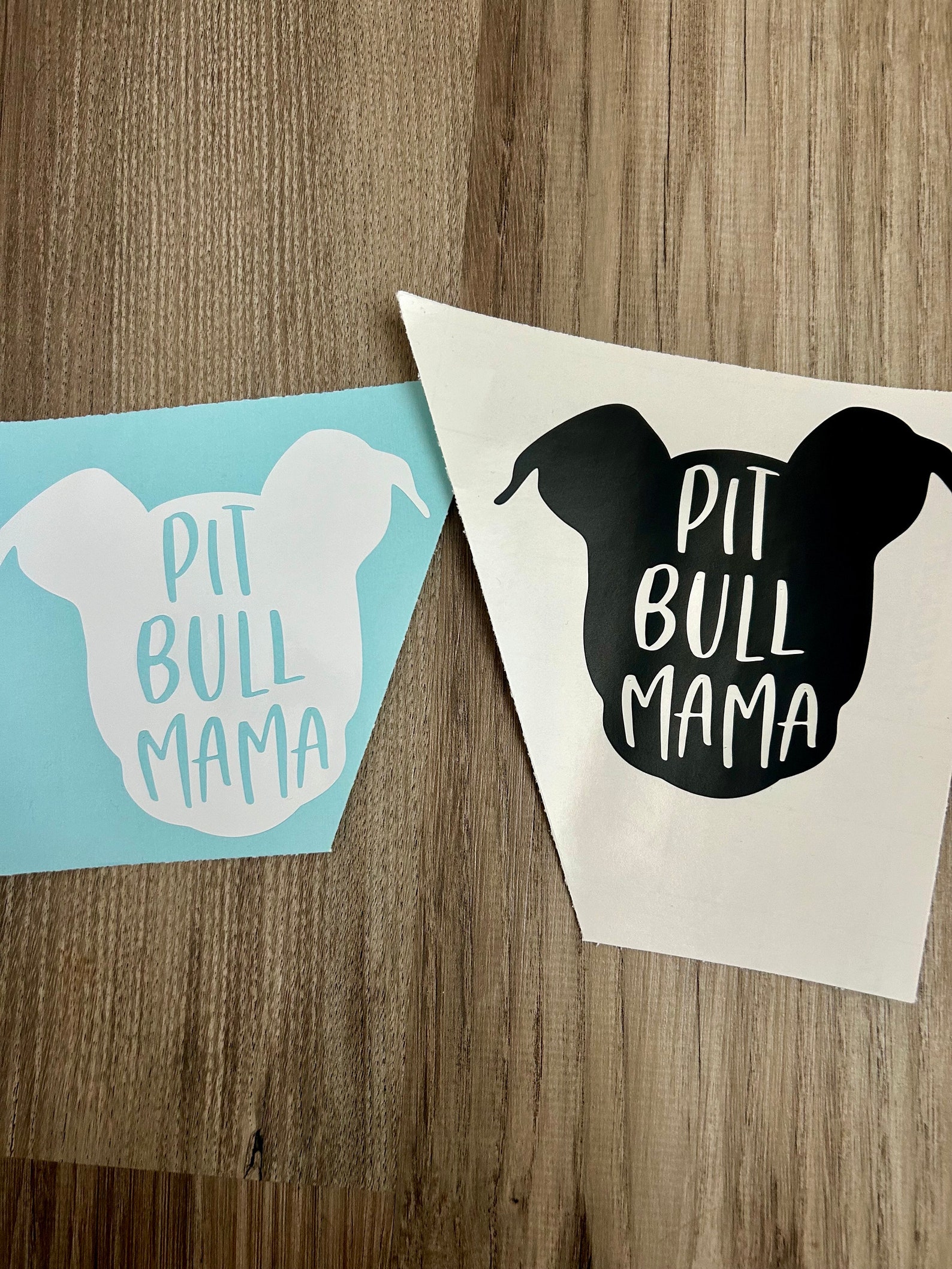 Pit Bull Mama Car Decal, Pittie Mom Vinyl Decal, Pitbull Ears Sticker ...