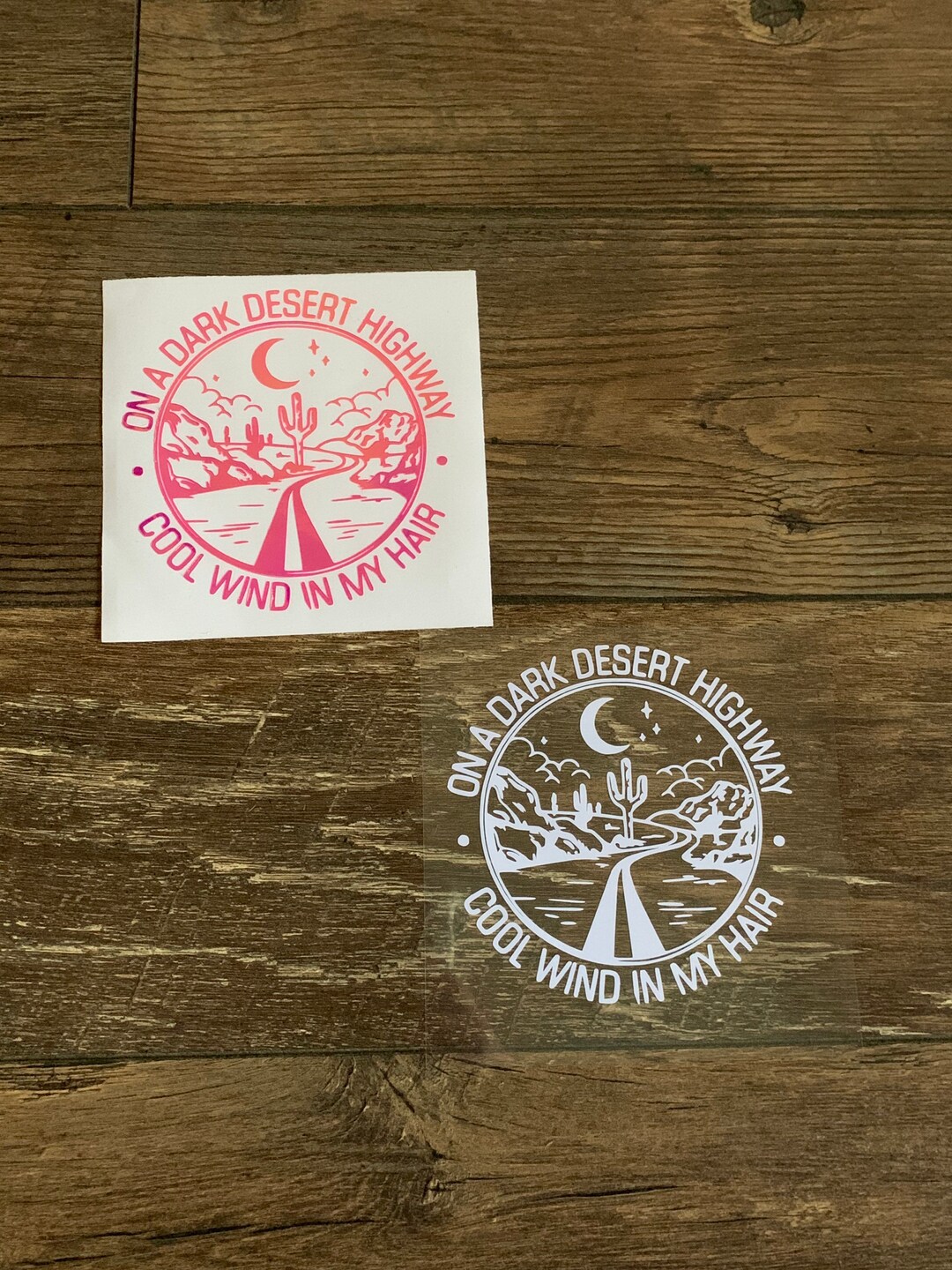 Holographic Desert Car/window Decal, Boho Car Decal, Desert Decal, Car ...