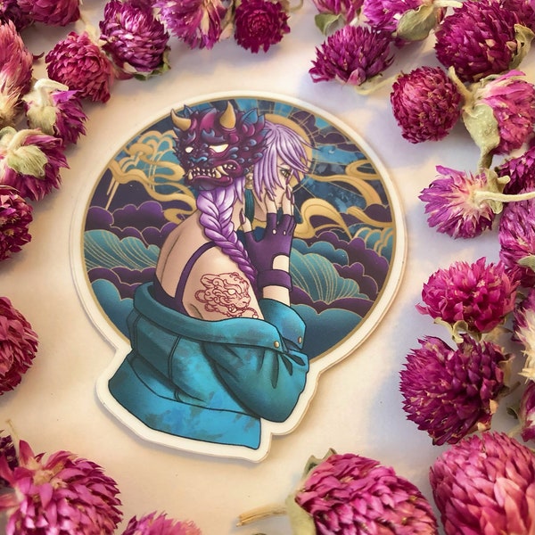 Anime Girl Oni Mask - Etsy