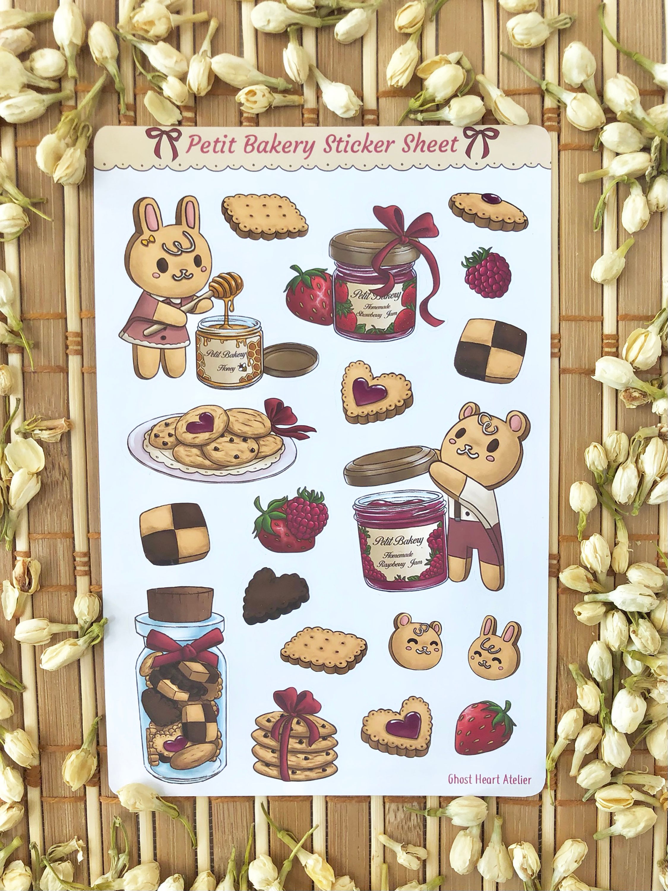 Cute Cottagecore Bakery Sticker Sheet, Kawaii Baked Goods Decal, Cookie ...
